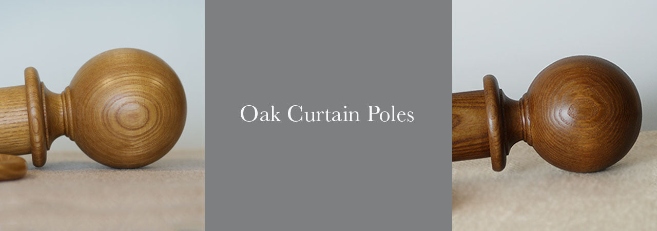 Oak Curtain Pole Collection